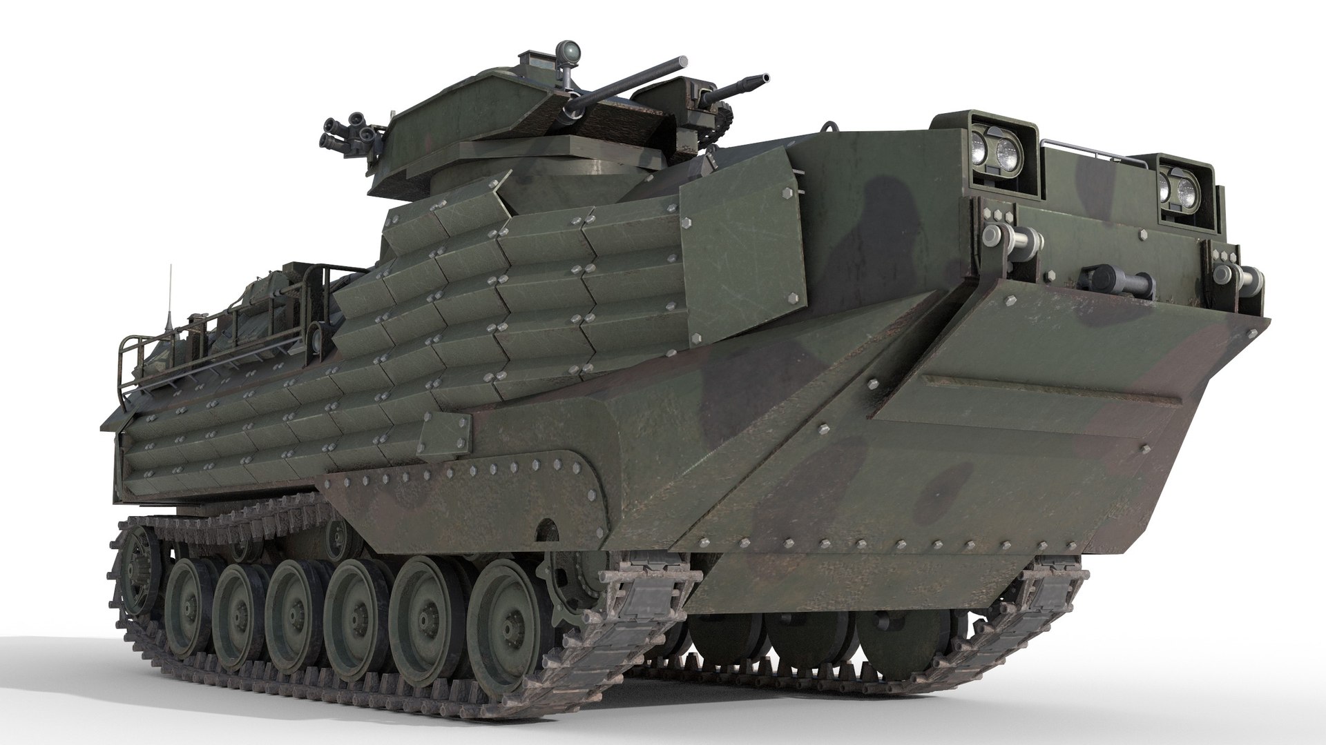 3D Assault Amphibious Vehicle AAVP 7A1 Model - TurboSquid 2241550