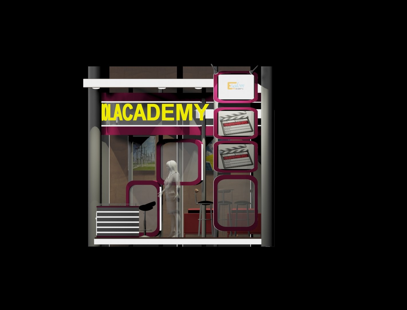 3D 4x6 Exhibition Booth - TurboSquid 1433776