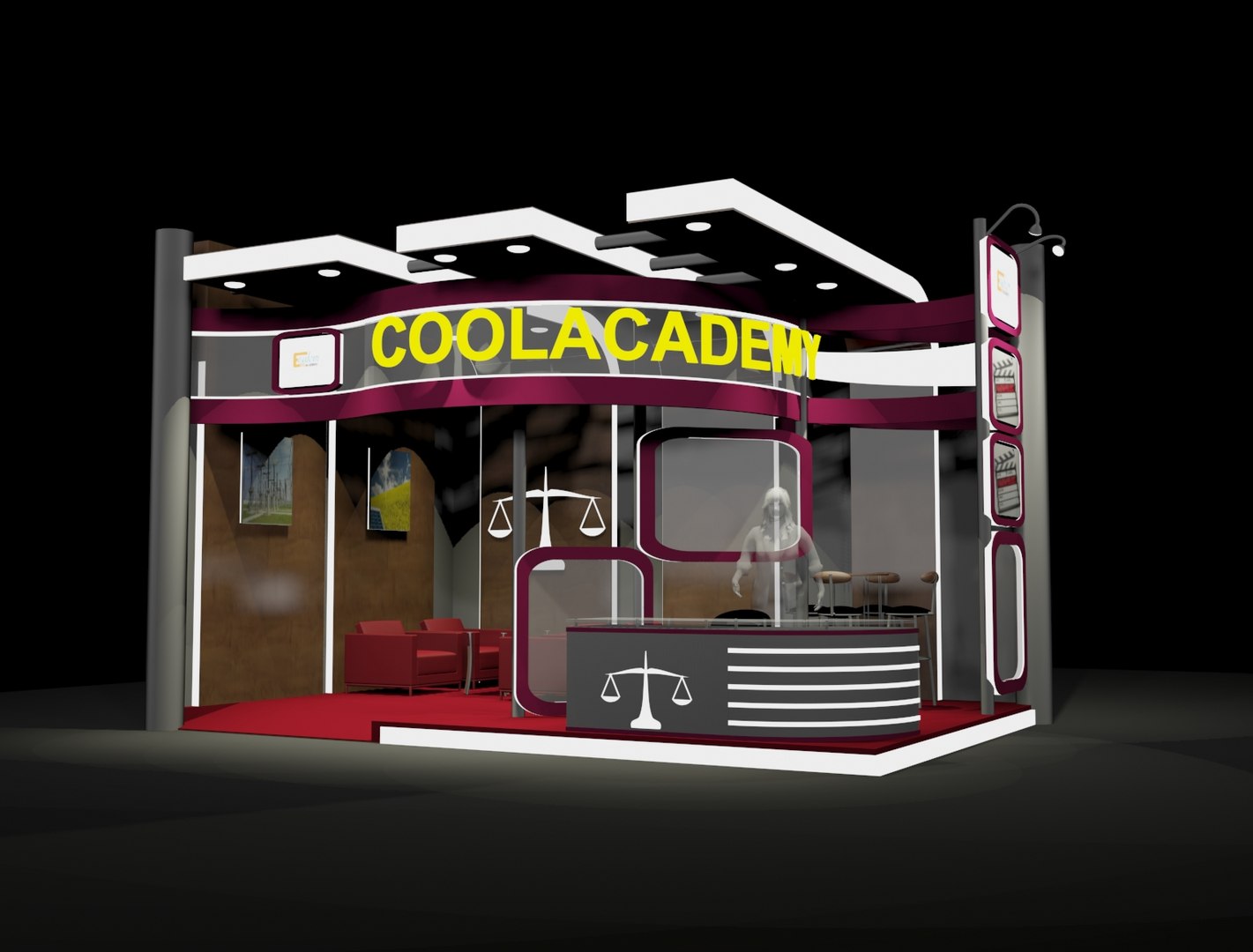 3D 4x6 Exhibition Booth - TurboSquid 1433776