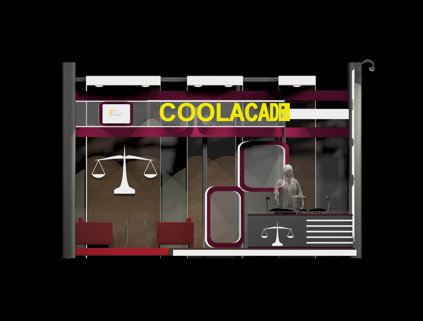 3D 4x6 Exhibition Booth - TurboSquid 1433776