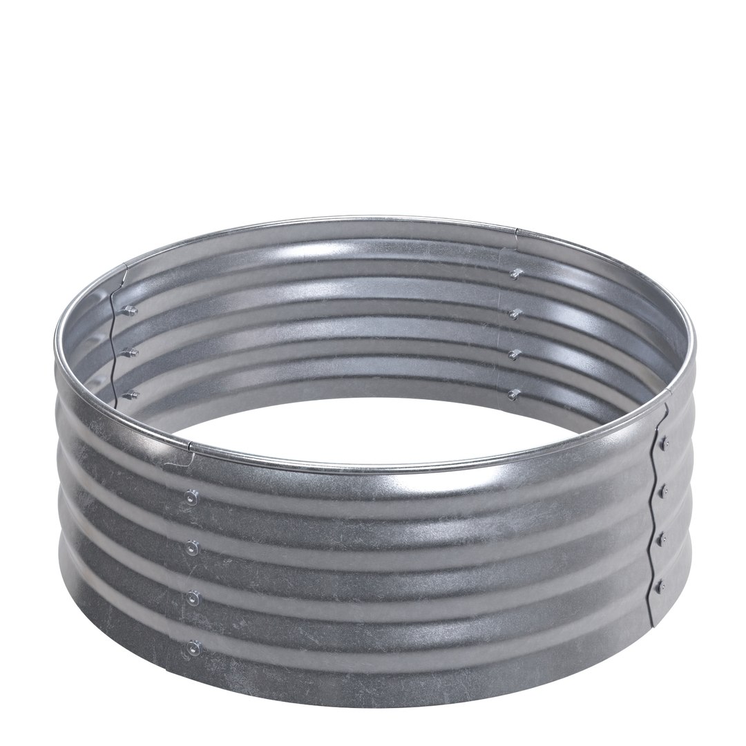Backyard Creations 36 In Galvanized Steel Fire Ring PBR 3D Model ...