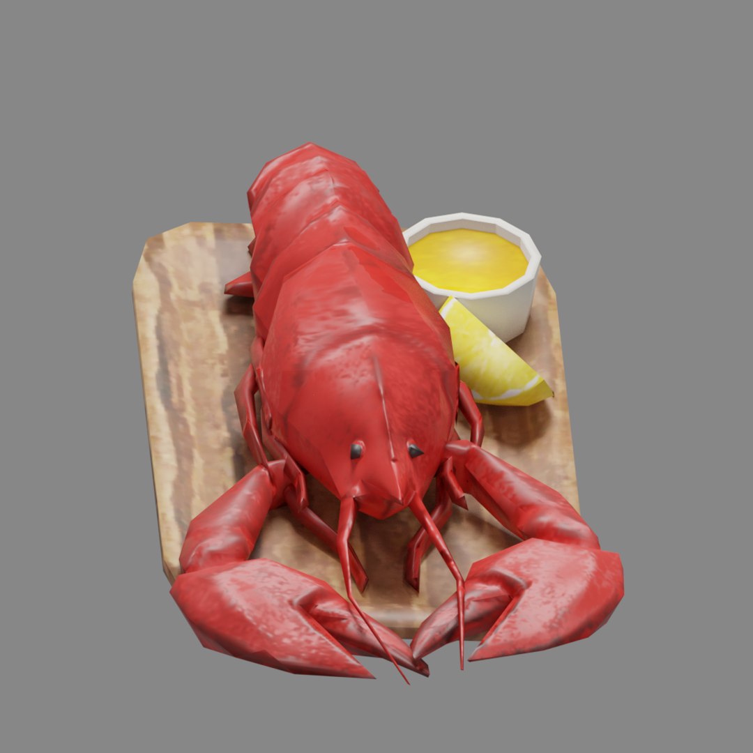 Lobster Food Seafood 3D Model - TurboSquid 1422440