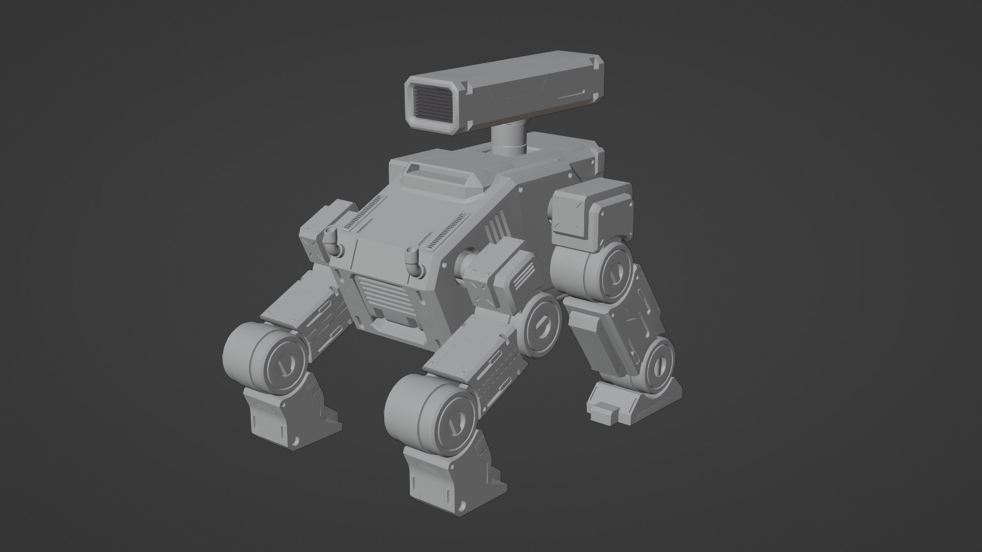 3D Rocket Robot Dog Low-poly - TurboSquid 2271883