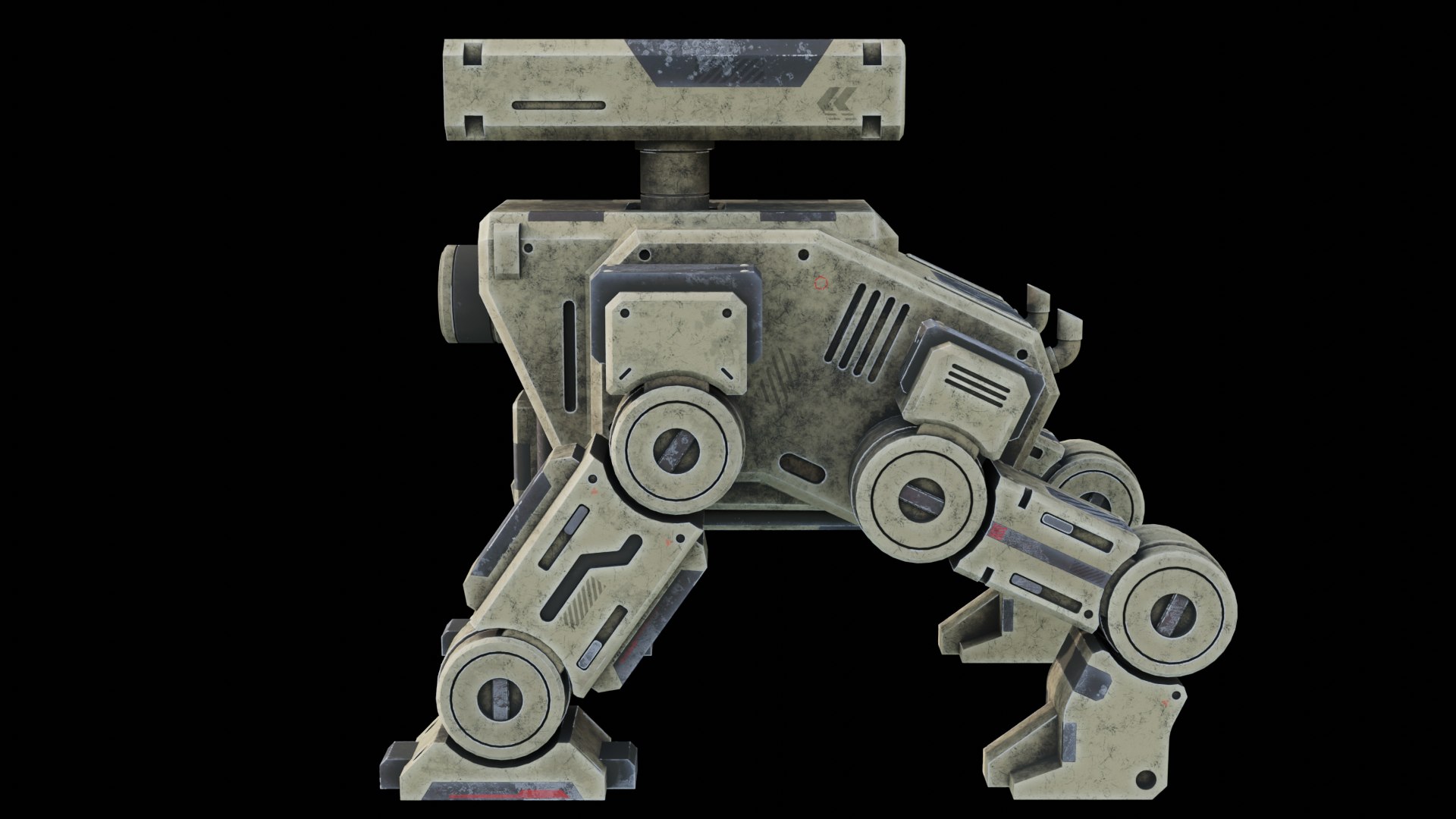 3D Rocket Robot Dog Low-poly - TurboSquid 2271883