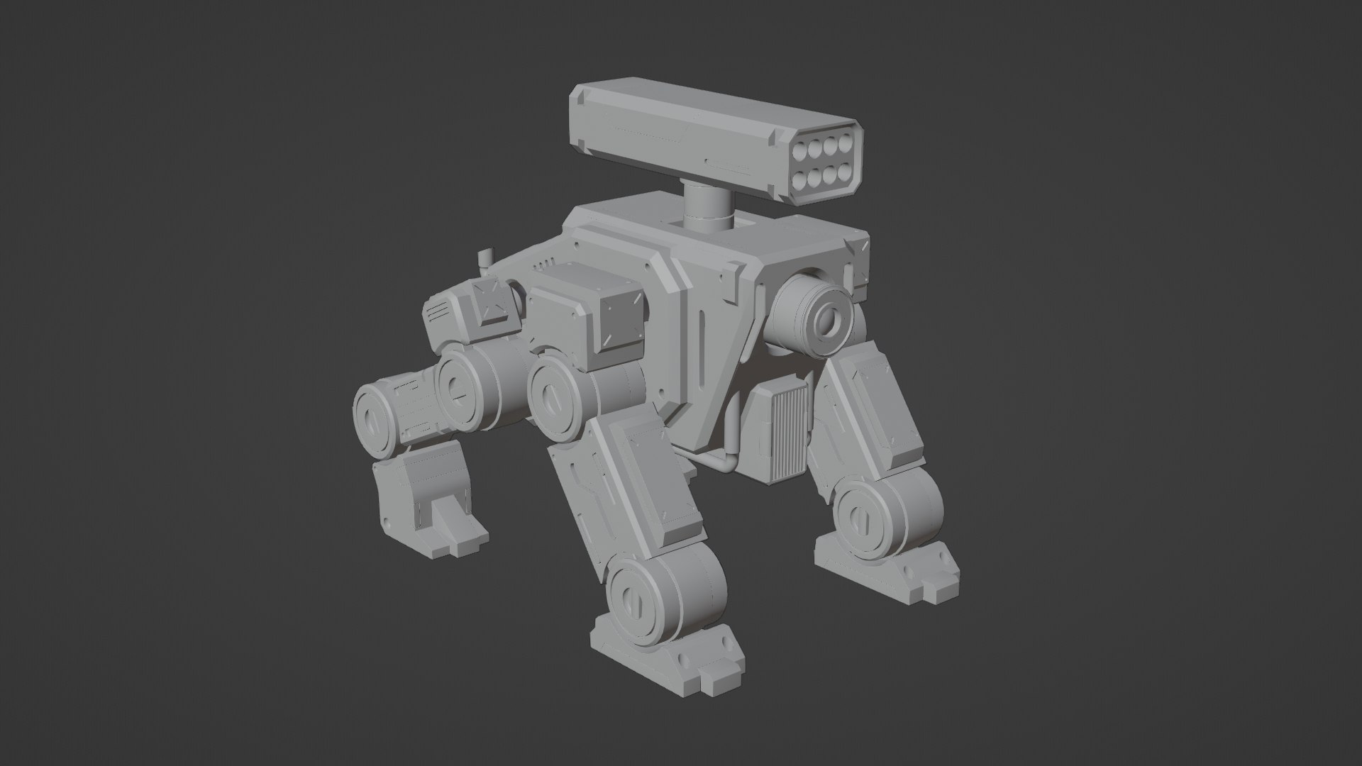 3D Rocket Robot Dog Low-poly - TurboSquid 2271883
