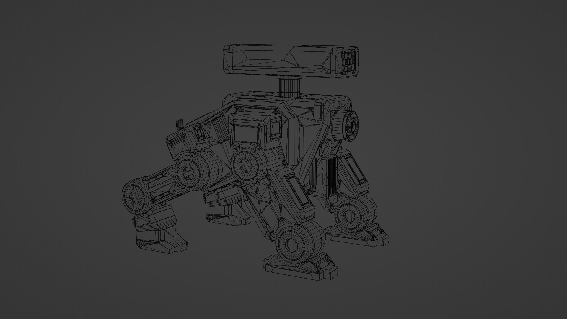 3D Rocket Robot Dog Low-poly - TurboSquid 2271883