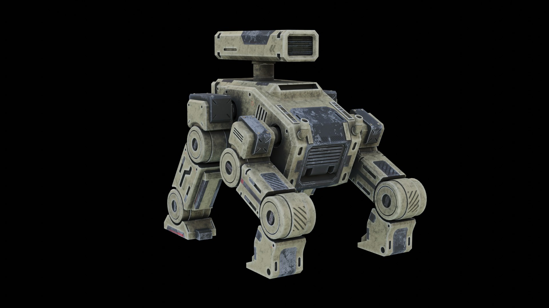 3D Rocket Robot Dog Low-poly - TurboSquid 2271883
