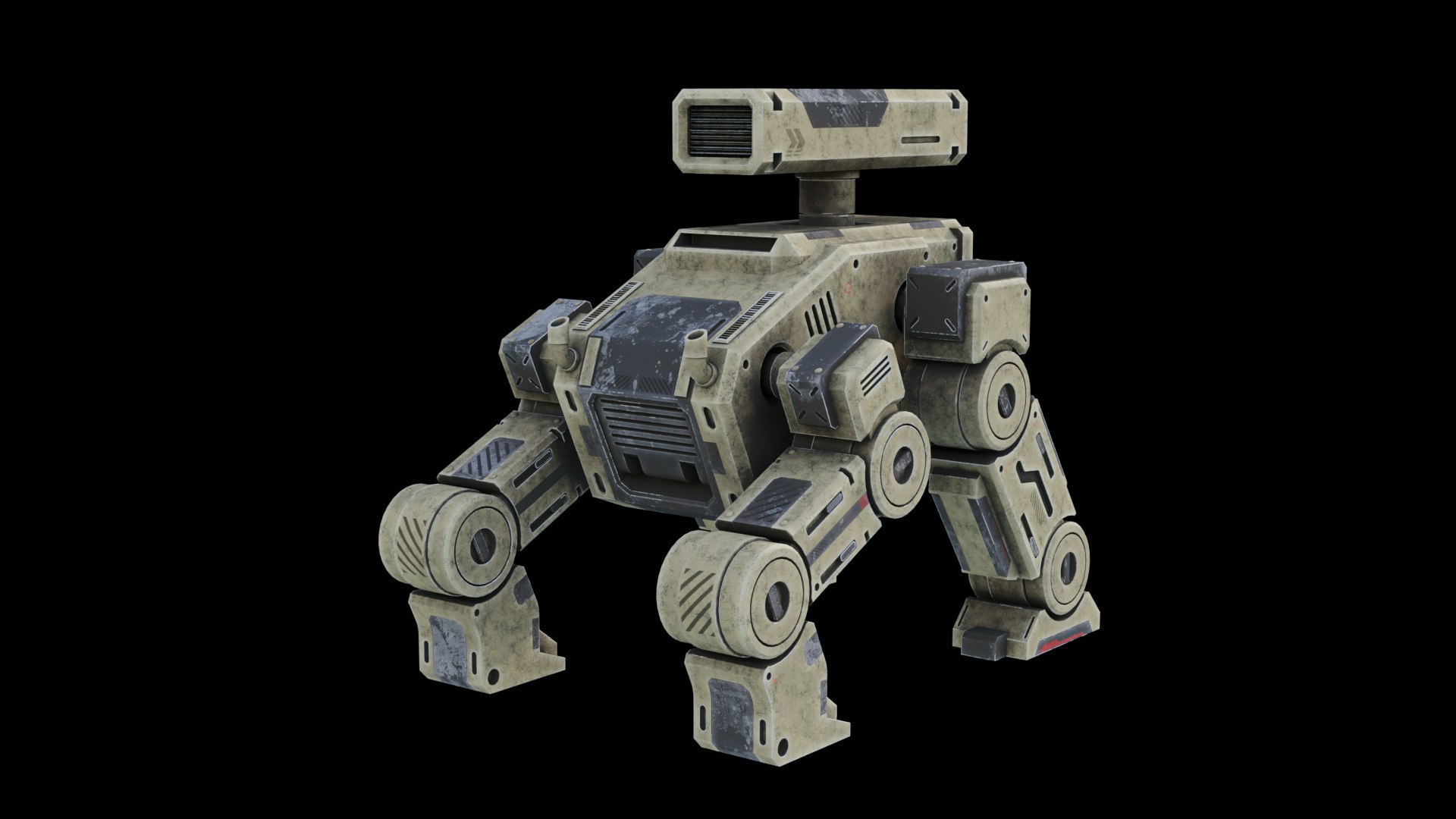 3D Rocket Robot Dog Low-poly - TurboSquid 2271883