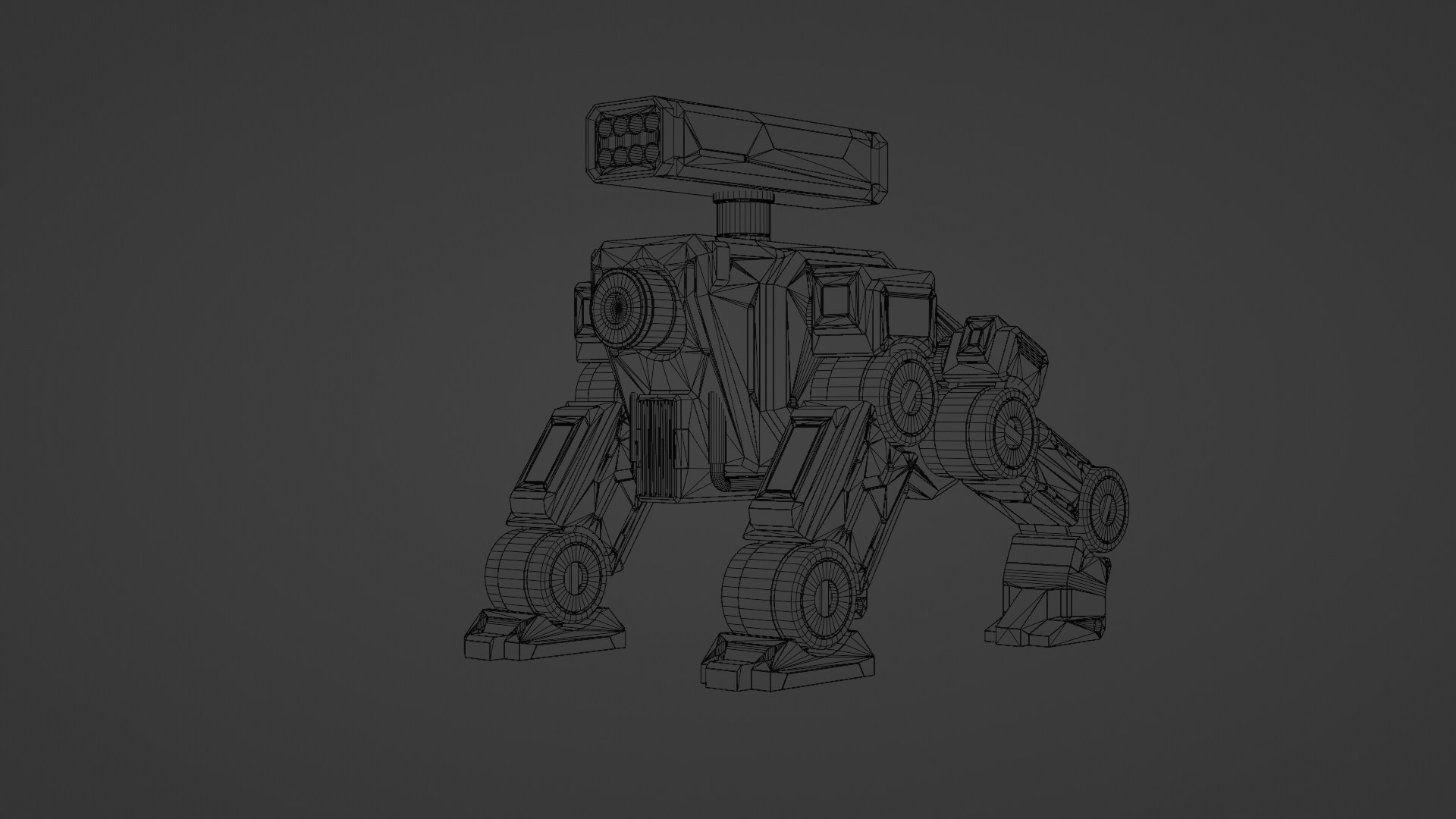 3D Rocket Robot Dog Low-poly - TurboSquid 2271883