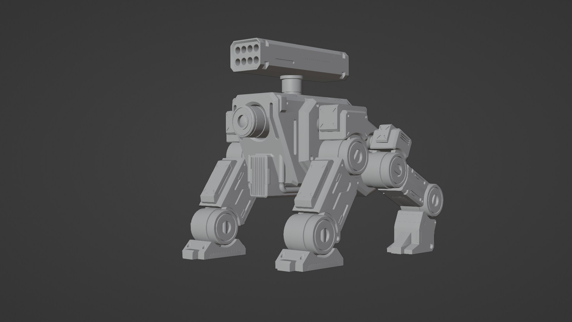 3D Rocket Robot Dog Low-poly - TurboSquid 2271883