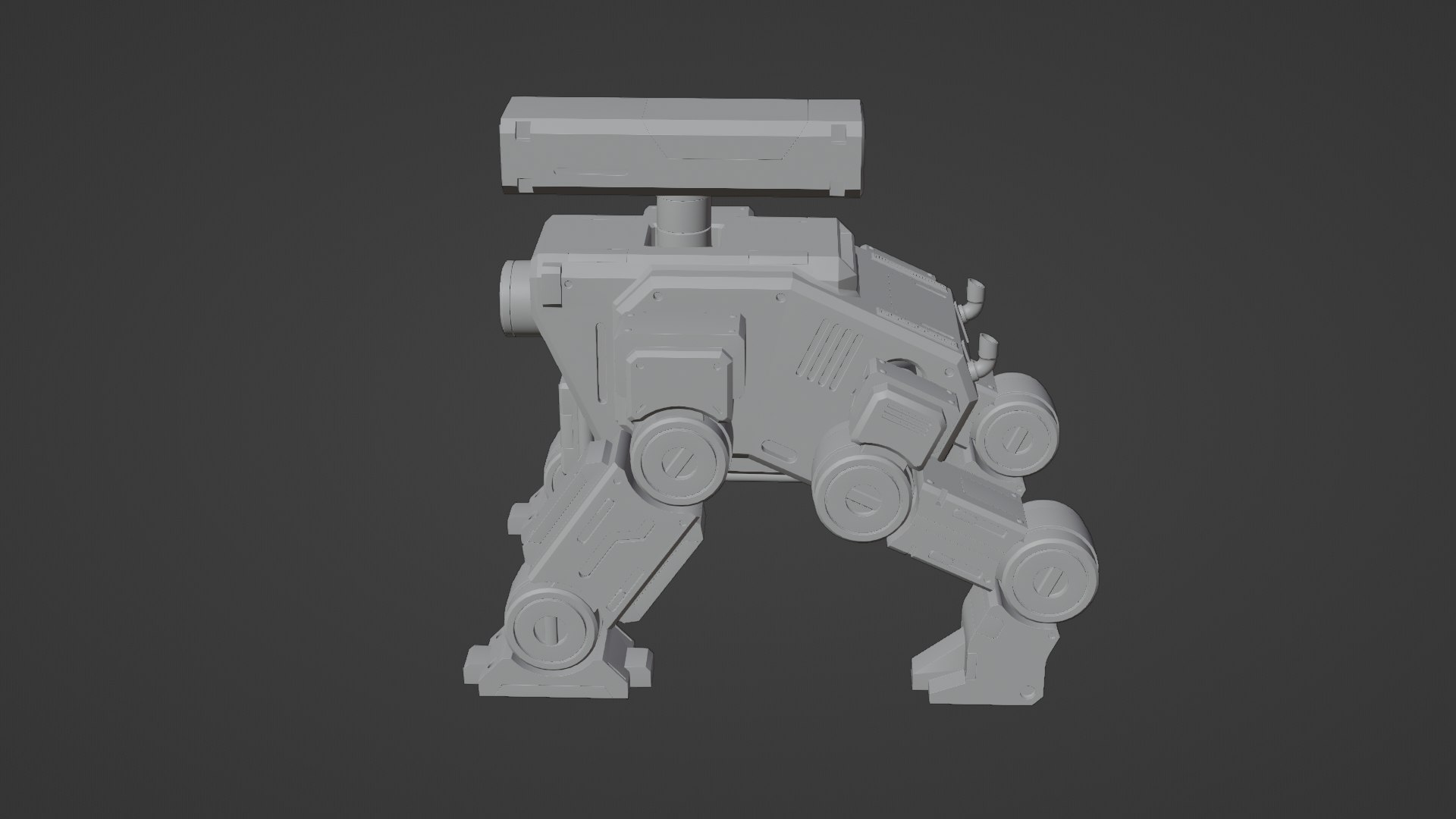 3D Rocket Robot Dog Low-poly - TurboSquid 2271883