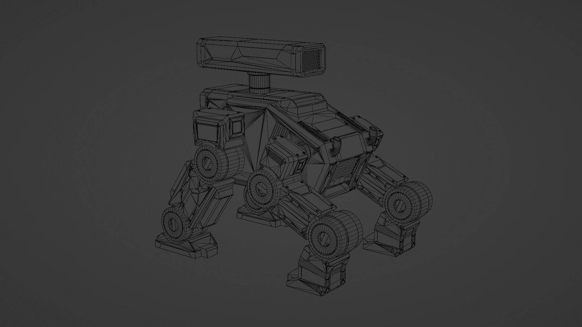 3D Rocket Robot Dog Low-poly - TurboSquid 2271883