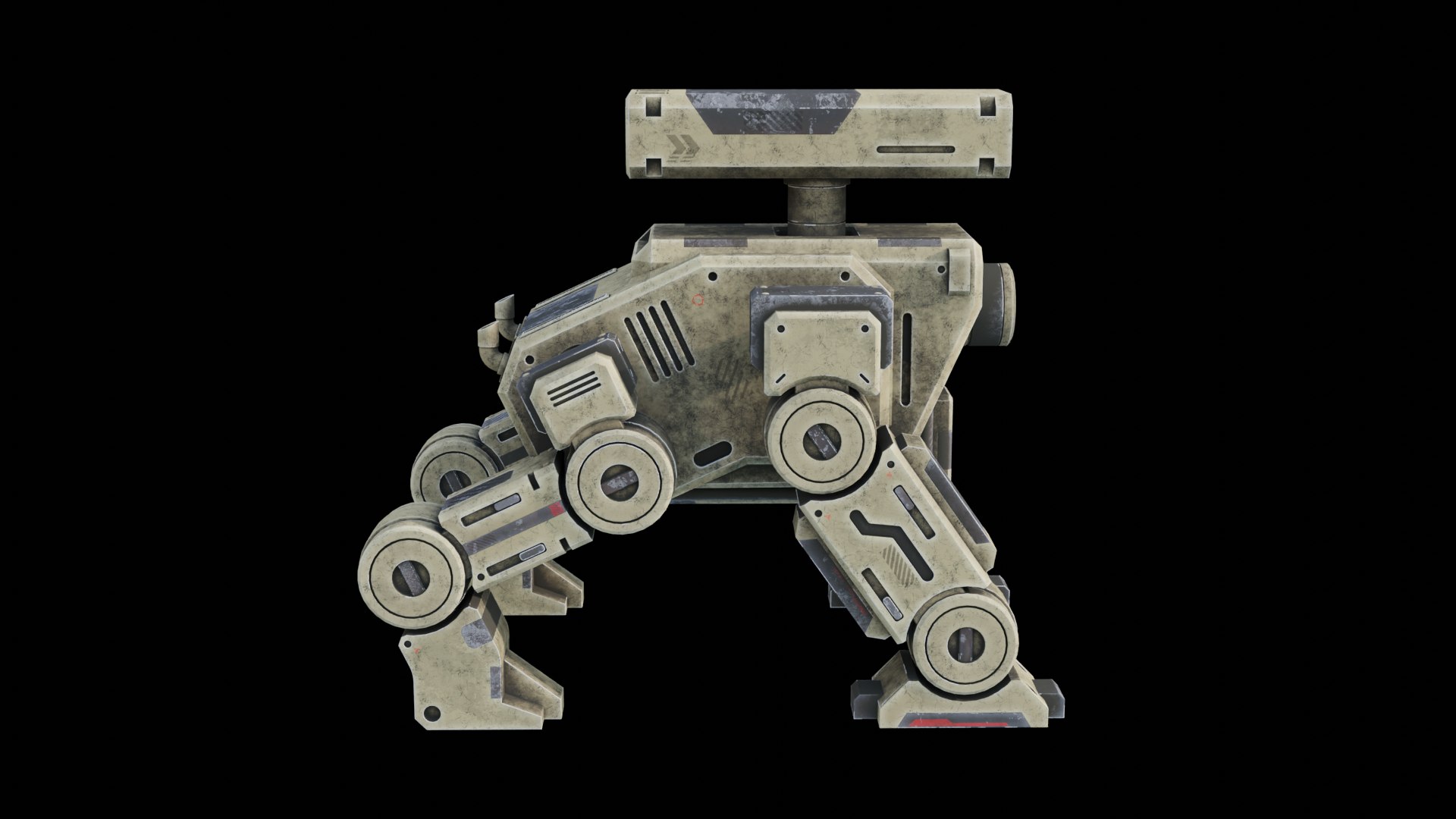 3D Rocket Robot Dog Low-poly - TurboSquid 2271883