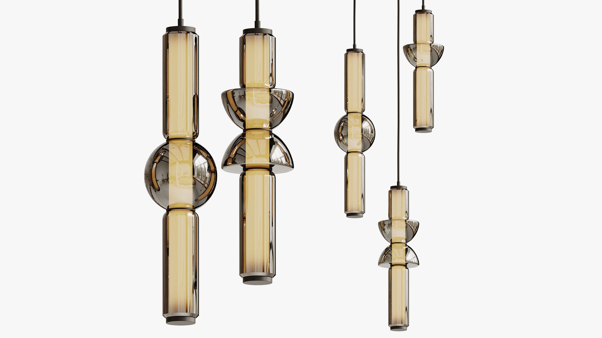 3D Pendant Lamp Prank Italux Bruni - TurboSquid 2363488