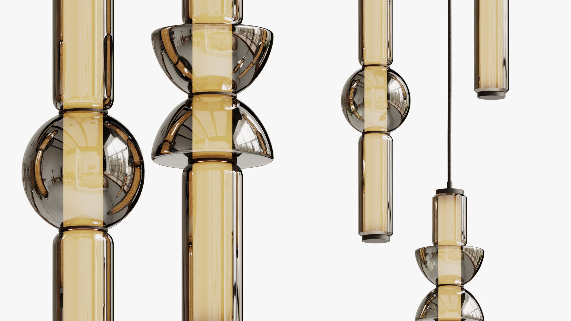 3D Pendant Lamp Prank Italux Bruni - TurboSquid 2363488