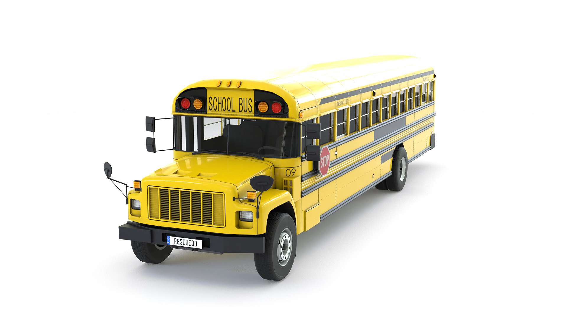 School bus model - TurboSquid 1660127
