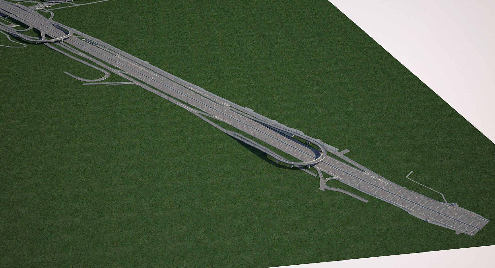 3D Highway Road Junction | 1144369 | TurboSquid
