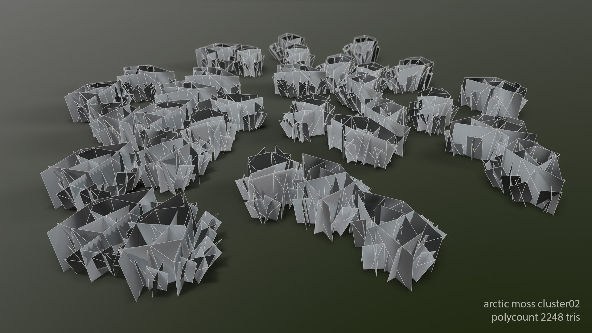 3D Tundra Plants Moss Grass Model - TurboSquid 1542439