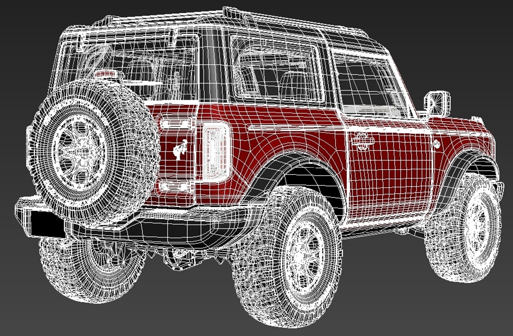 3D Model Ford Bronco Wildtrak 2-door 2021 - TurboSquid 2222010