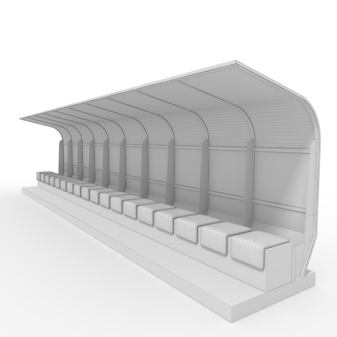 3D Soccer Bench 11 - TurboSquid 2365540