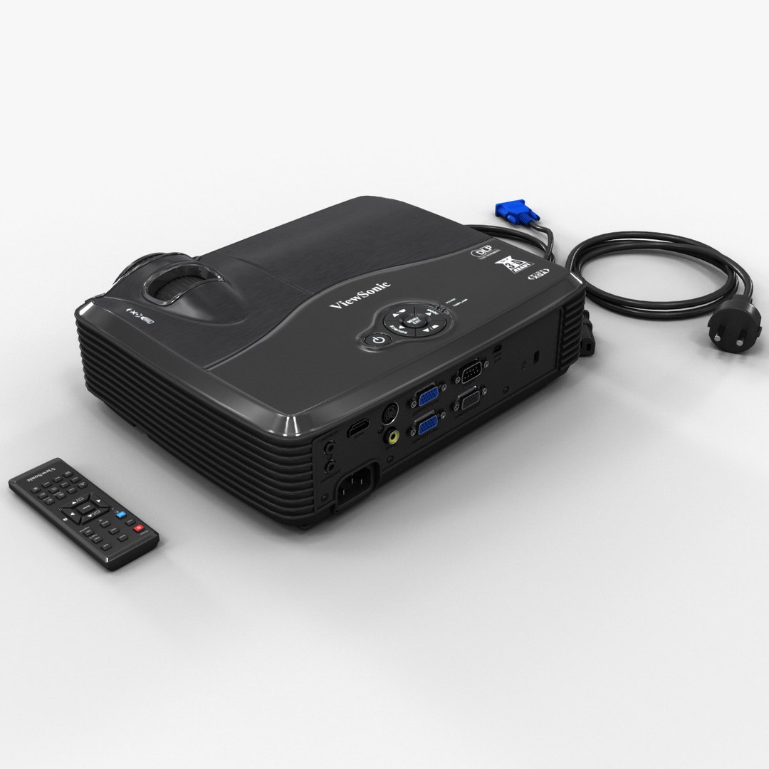 3d model hdmi projector viewsonic pjd5133