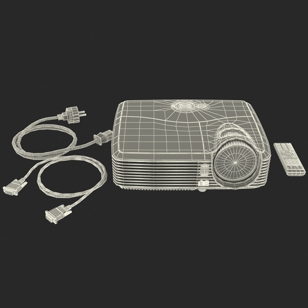 3d model hdmi projector viewsonic pjd5133