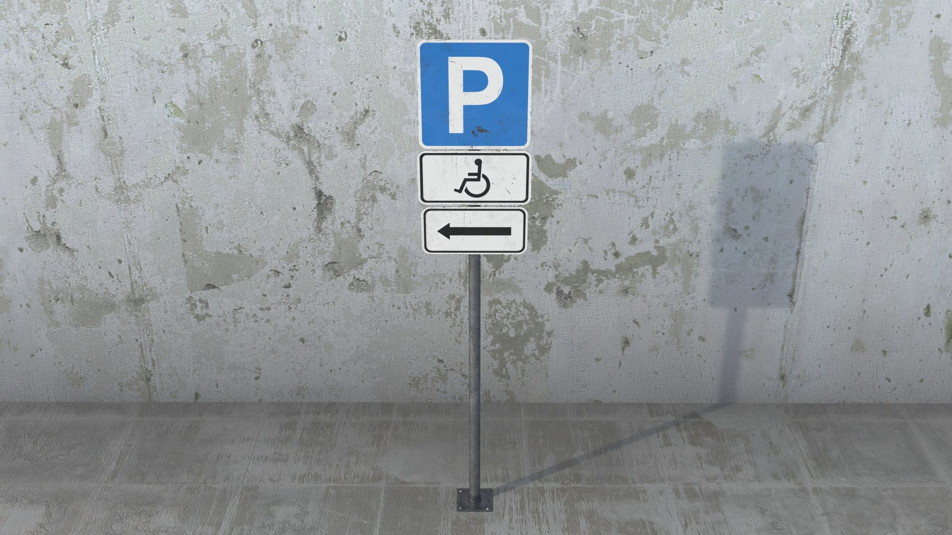Parking Signs UHD 3D - TurboSquid 2074847