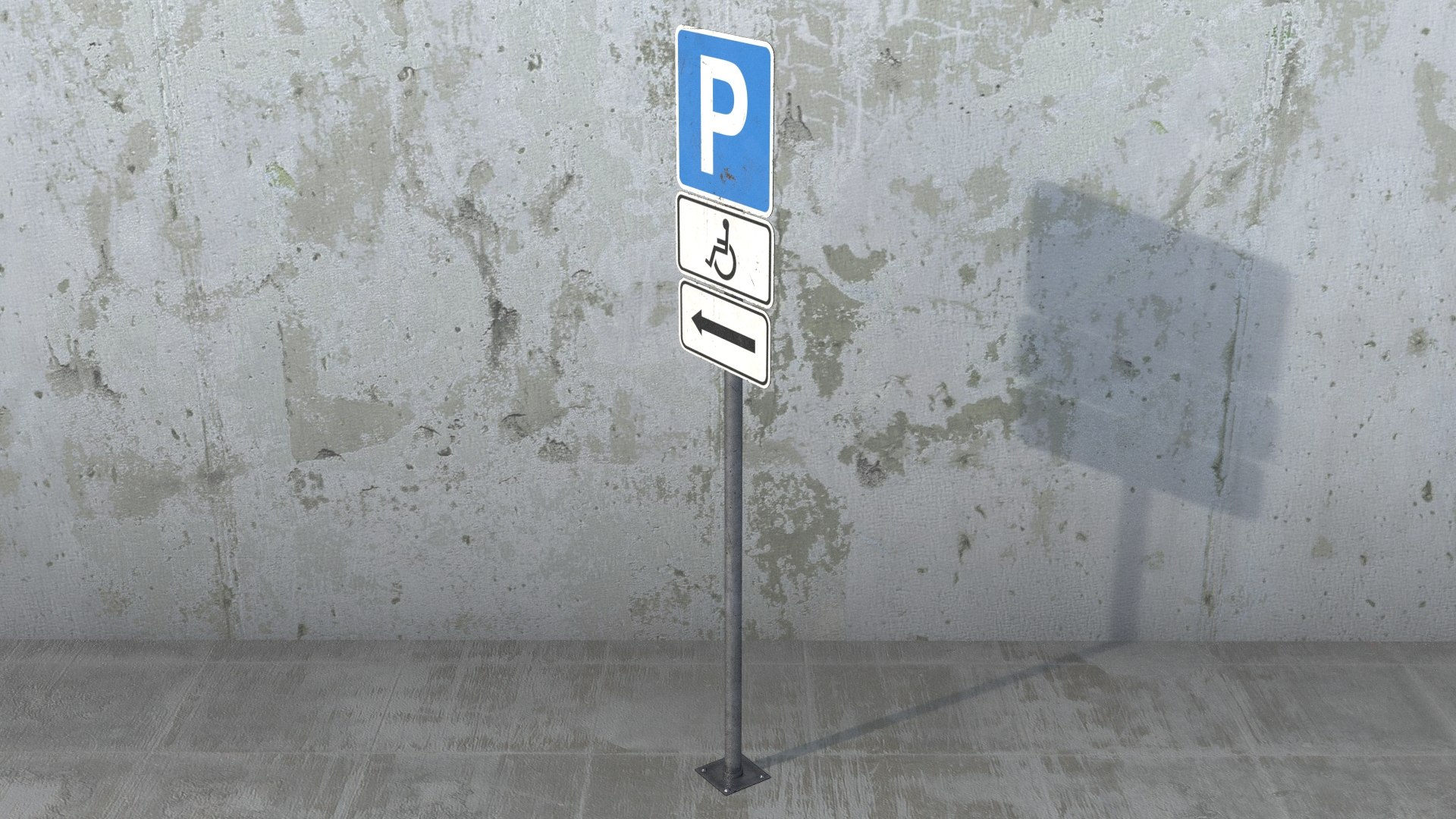 Parking Signs UHD 3D - TurboSquid 2074847