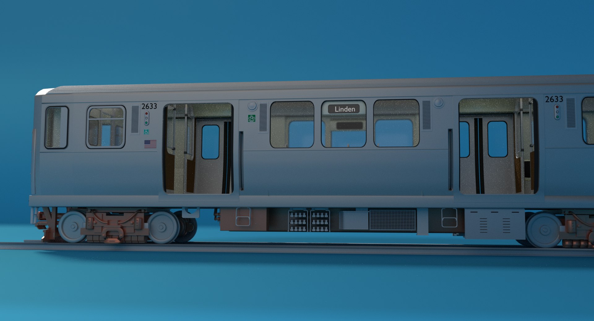 3D Chicago L Train Series Interior - TurboSquid 1349814