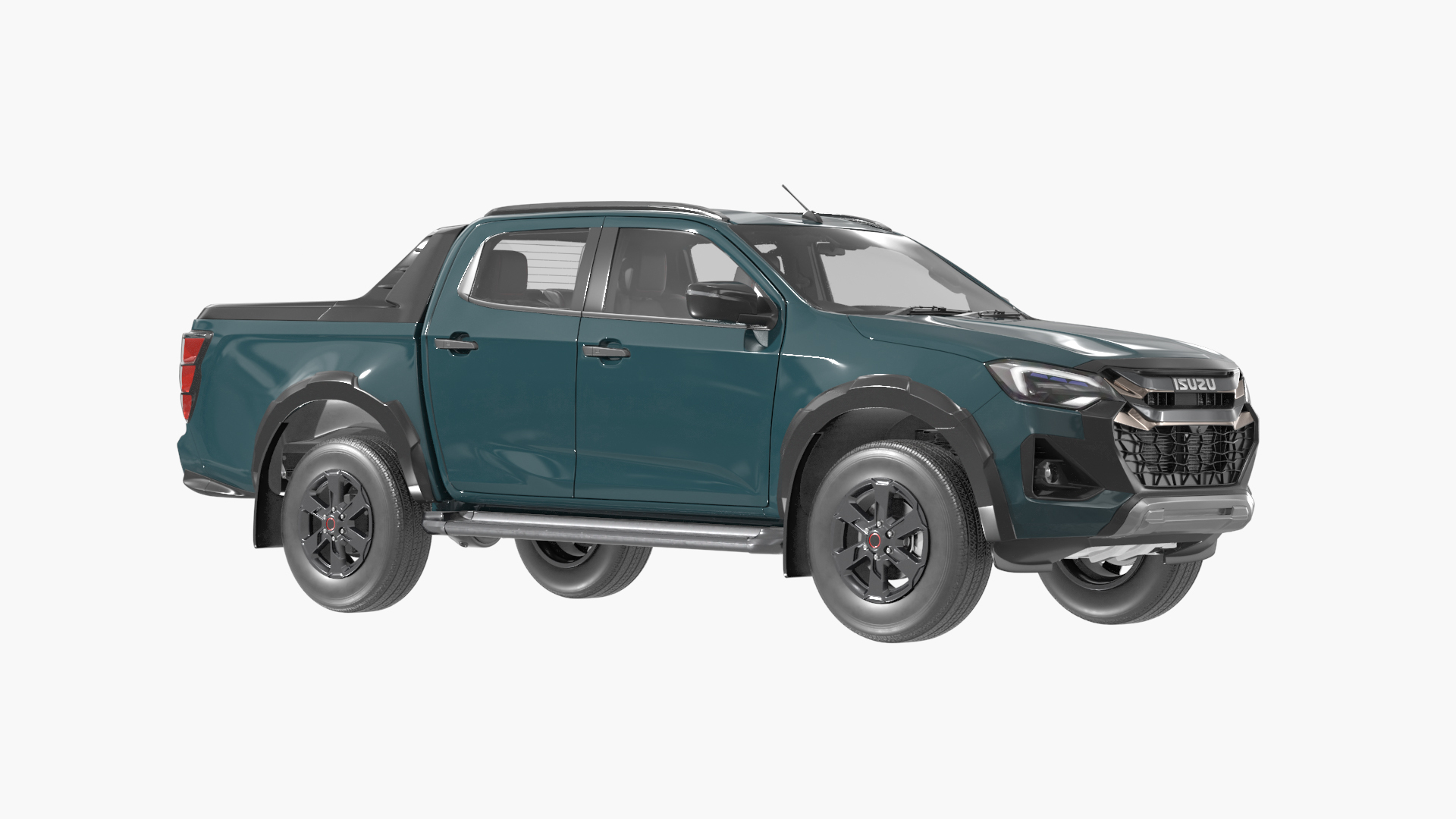 3D Isuzu D-MAX 2025 Obsidian Grey Mica Rigged For Maya - TurboSquid 2415902