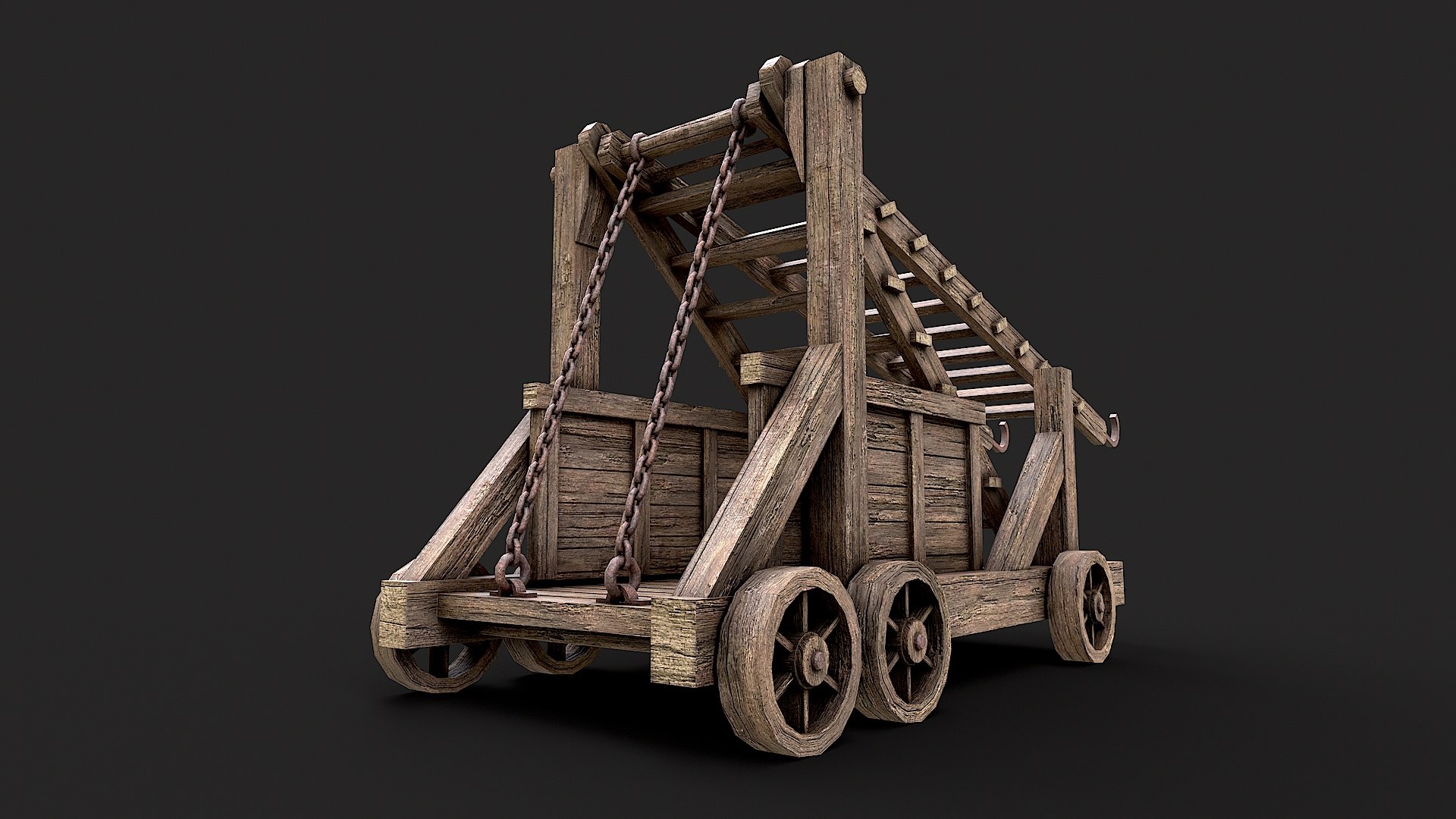 3D Medieval Siege Ladder - TurboSquid 2359727