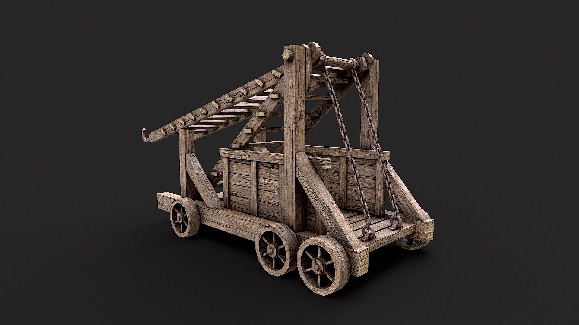 3D Medieval Siege Ladder - TurboSquid 2359727