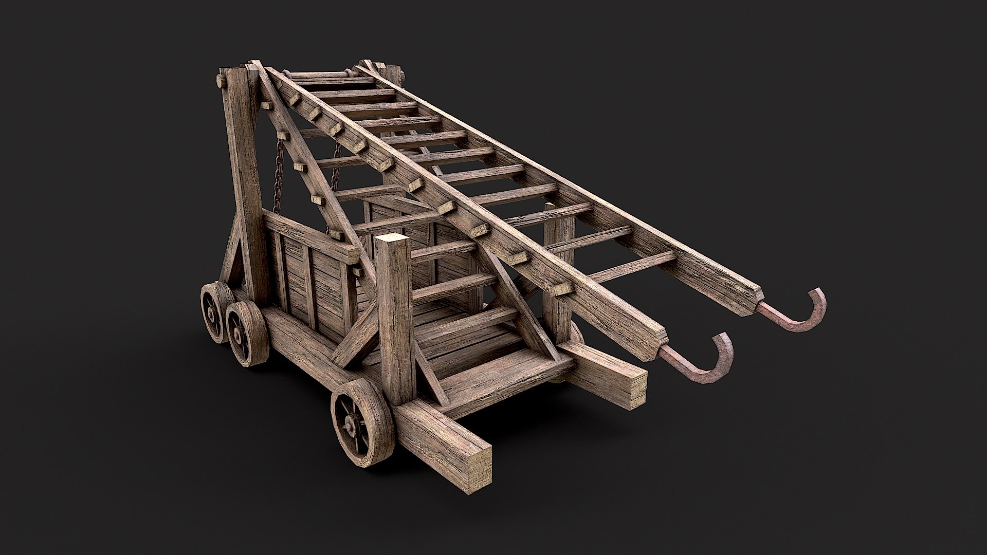 3D Medieval Siege Ladder - TurboSquid 2359727