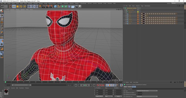 Spider Man Rigged for Cinema 4D 3D - TurboSquid 1859860