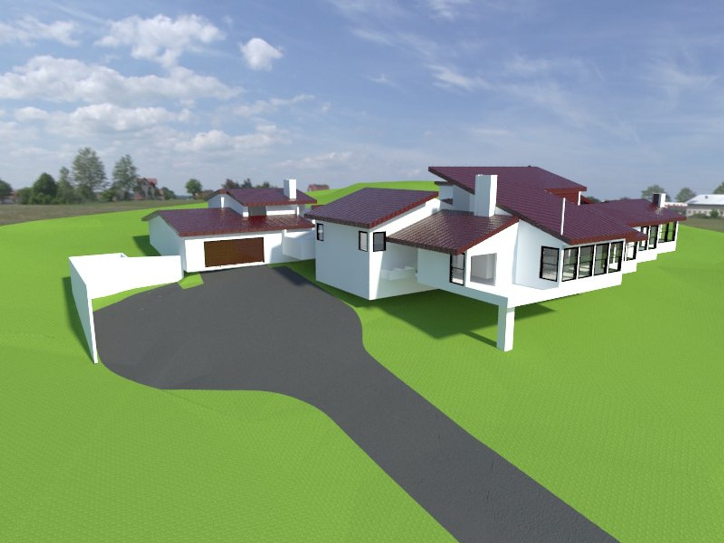 3D revit villa model - TurboSquid 1447238