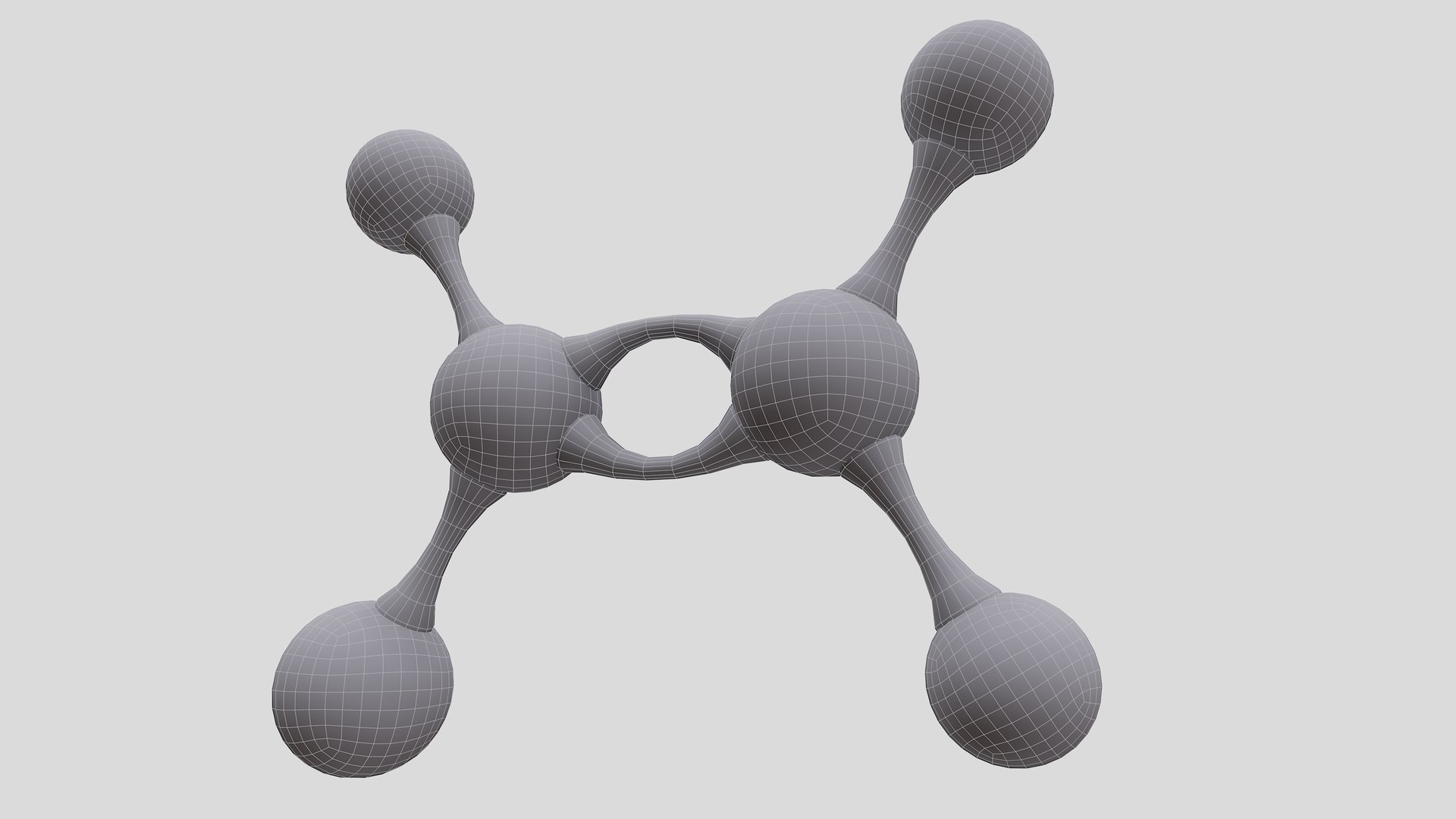 3D Model Ethylene Molecule With PBR 4K 8K - TurboSquid 1943760