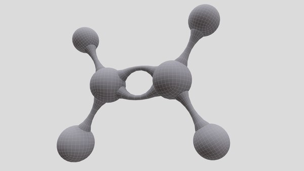 3D model Ethylene Molecule With PBR 4K 8K - TurboSquid 1943760