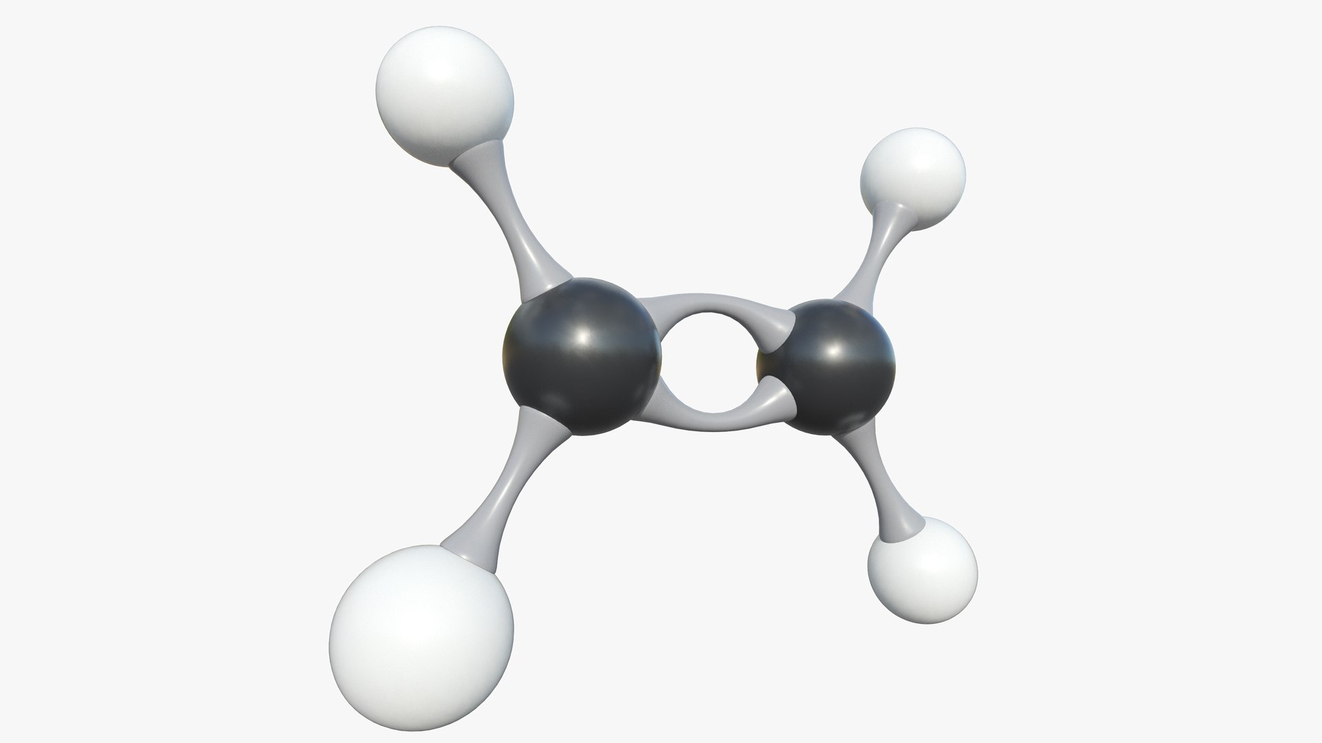 3D Model Ethylene Molecule With PBR 4K 8K - TurboSquid 1943760