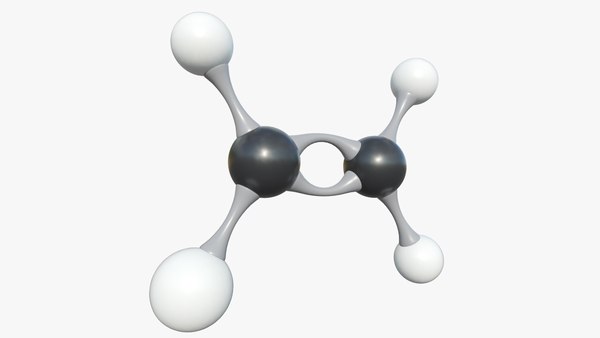 3D model Ethylene Molecule With PBR 4K 8K - TurboSquid 1943760