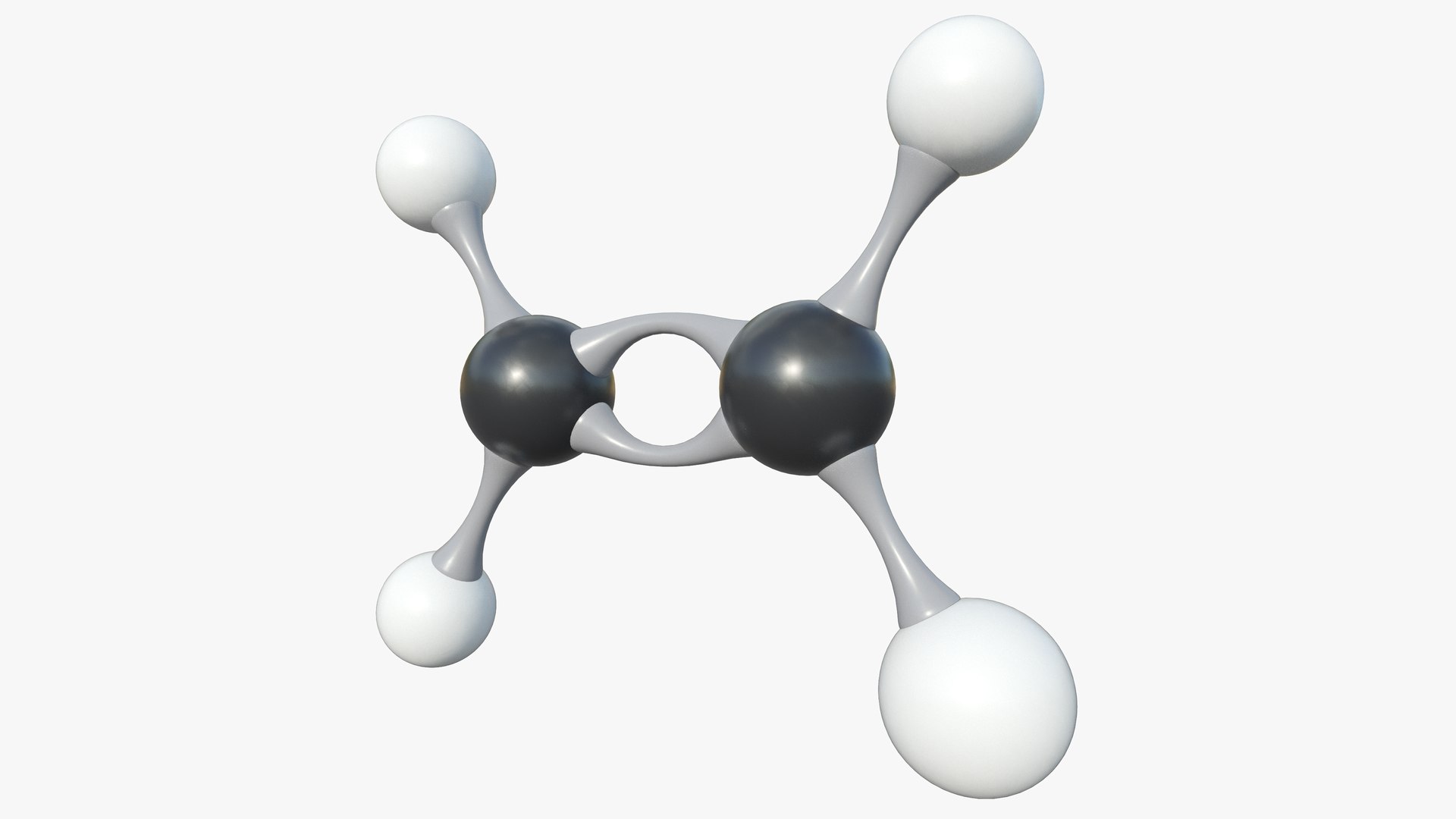 3D Model Ethylene Molecule With PBR 4K 8K - TurboSquid 1943760