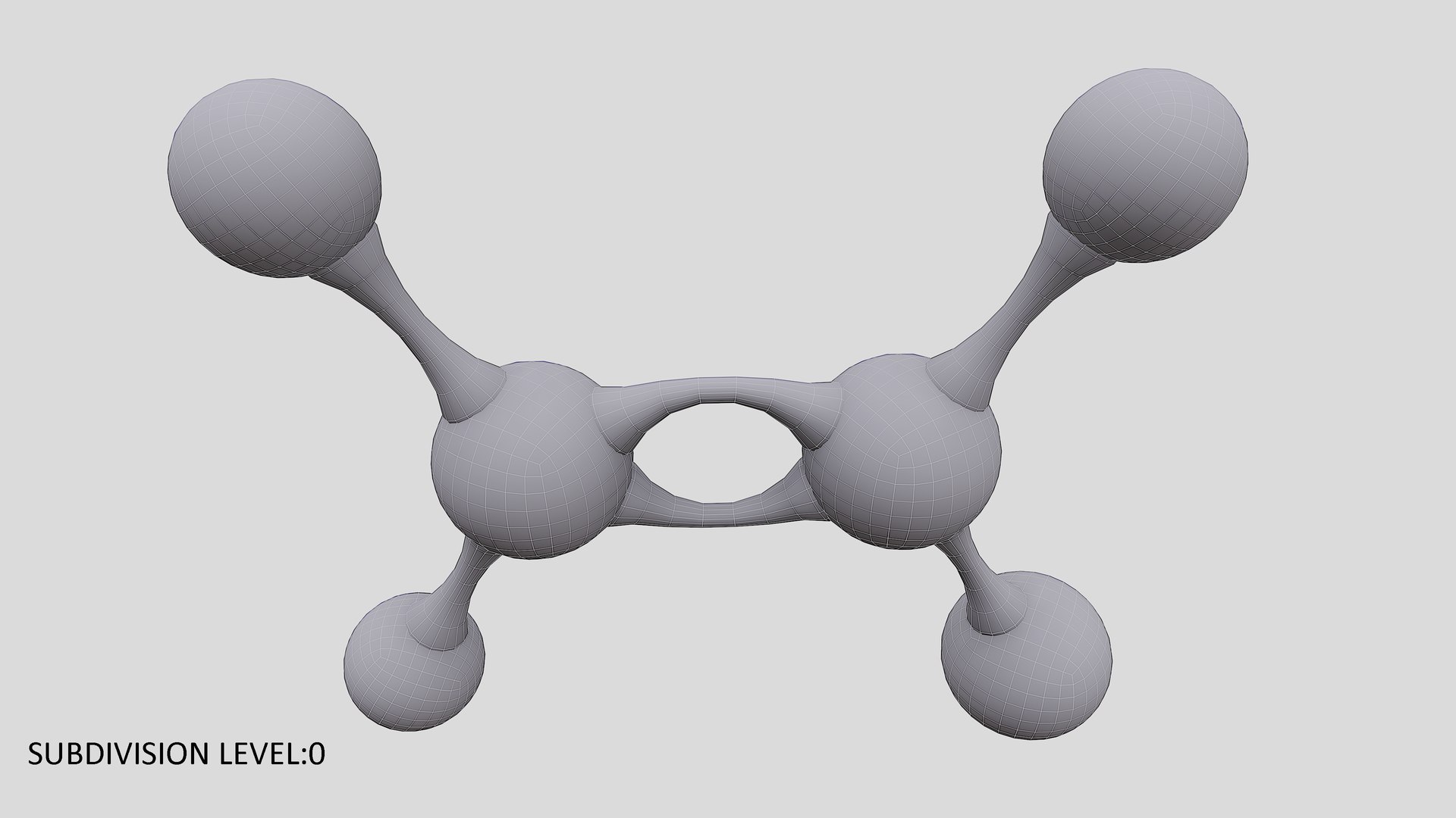 3D Model Ethylene Molecule With PBR 4K 8K - TurboSquid 1943760