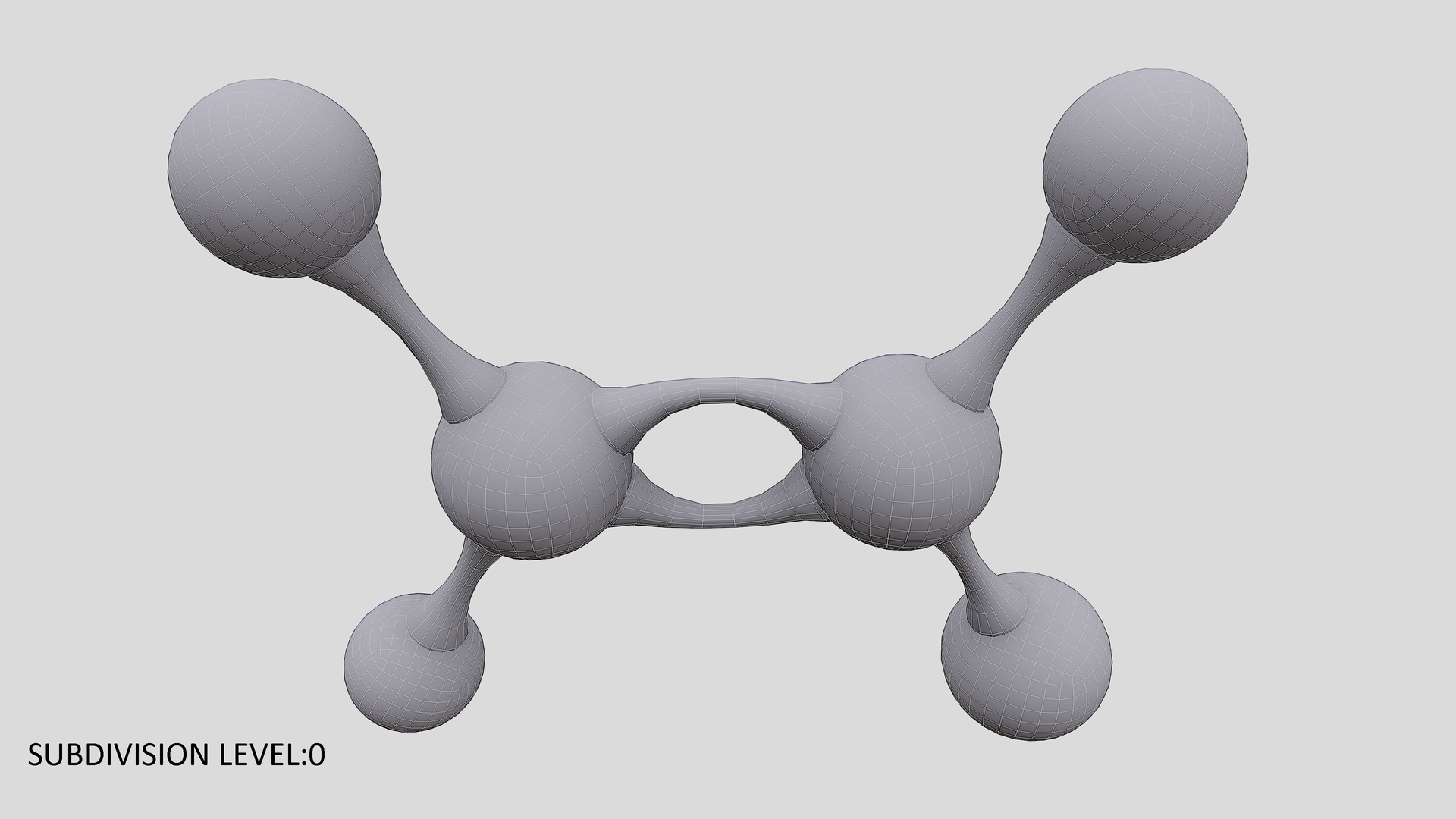 3D model Ethylene Molecule With PBR 4K 8K - TurboSquid 1943760