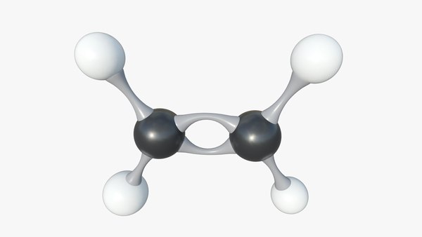 3D model Ethylene Molecule With PBR 4K 8K - TurboSquid 1943760