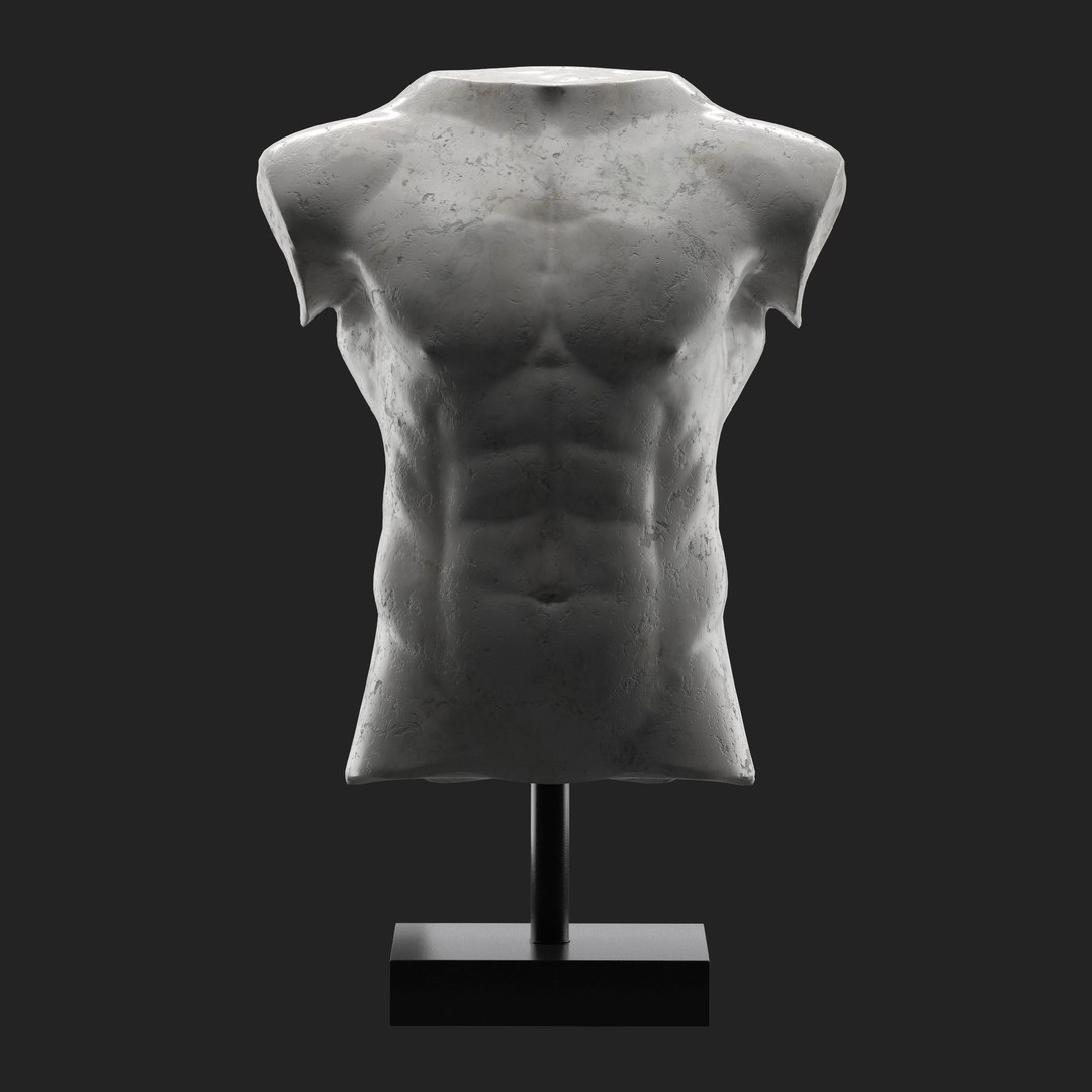 Marble Male Torso 3D Model - TurboSquid 1996952