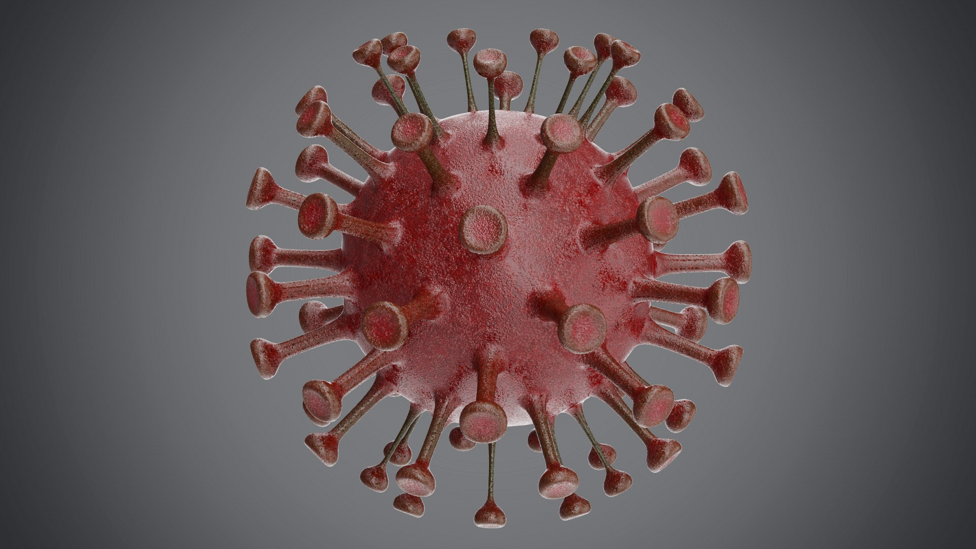 3D Virus Red - TurboSquid 1521365
