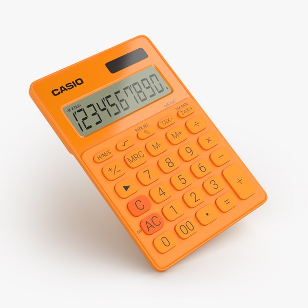 modelo 3d Calculadora Casio MS-7UC-GN - TurboSquid 2338118