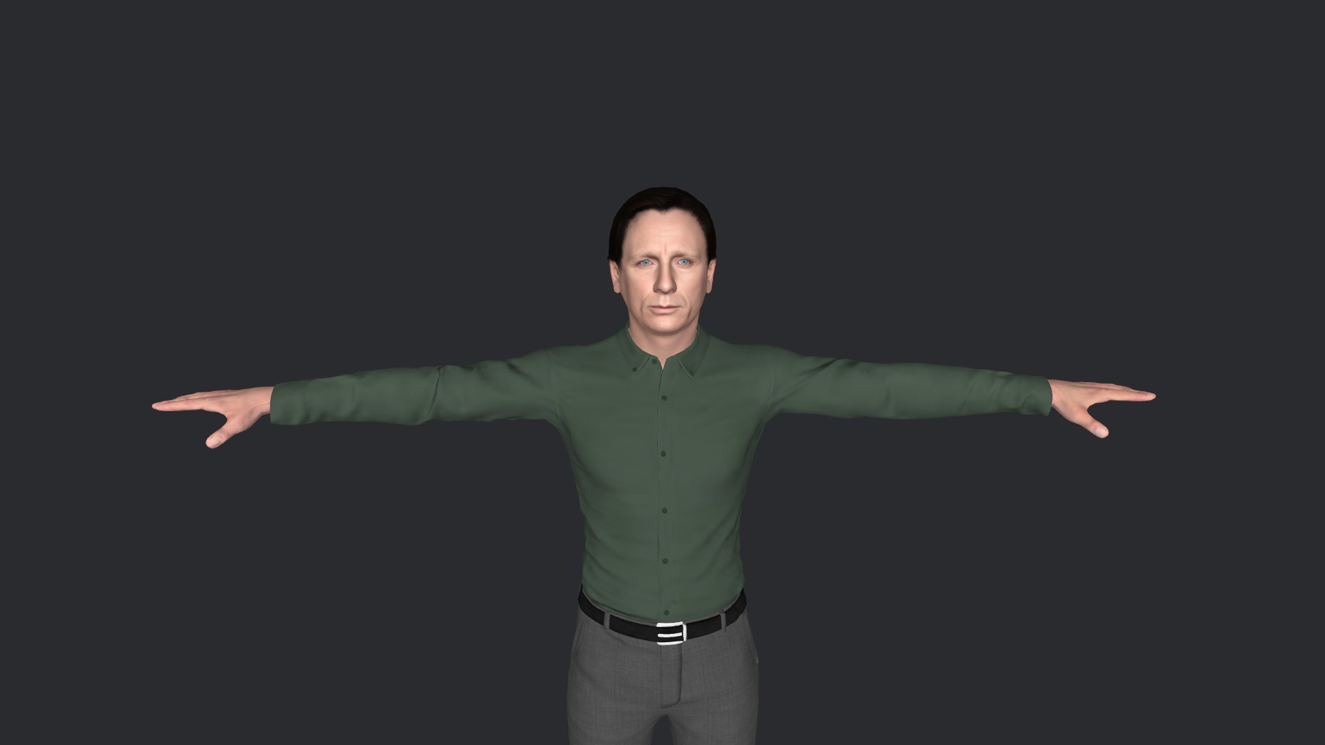 Daniel Craig-James Bond Hyper Realistic Full Body Fully Rigged 3D ...