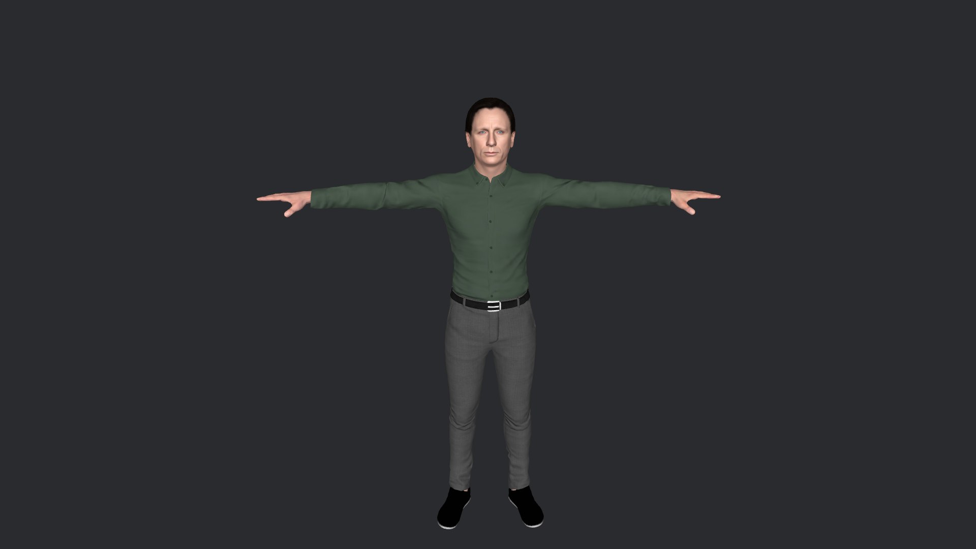 Daniel Craig-James Bond Hyper Realistic Full Body Fully Rigged 3D ...