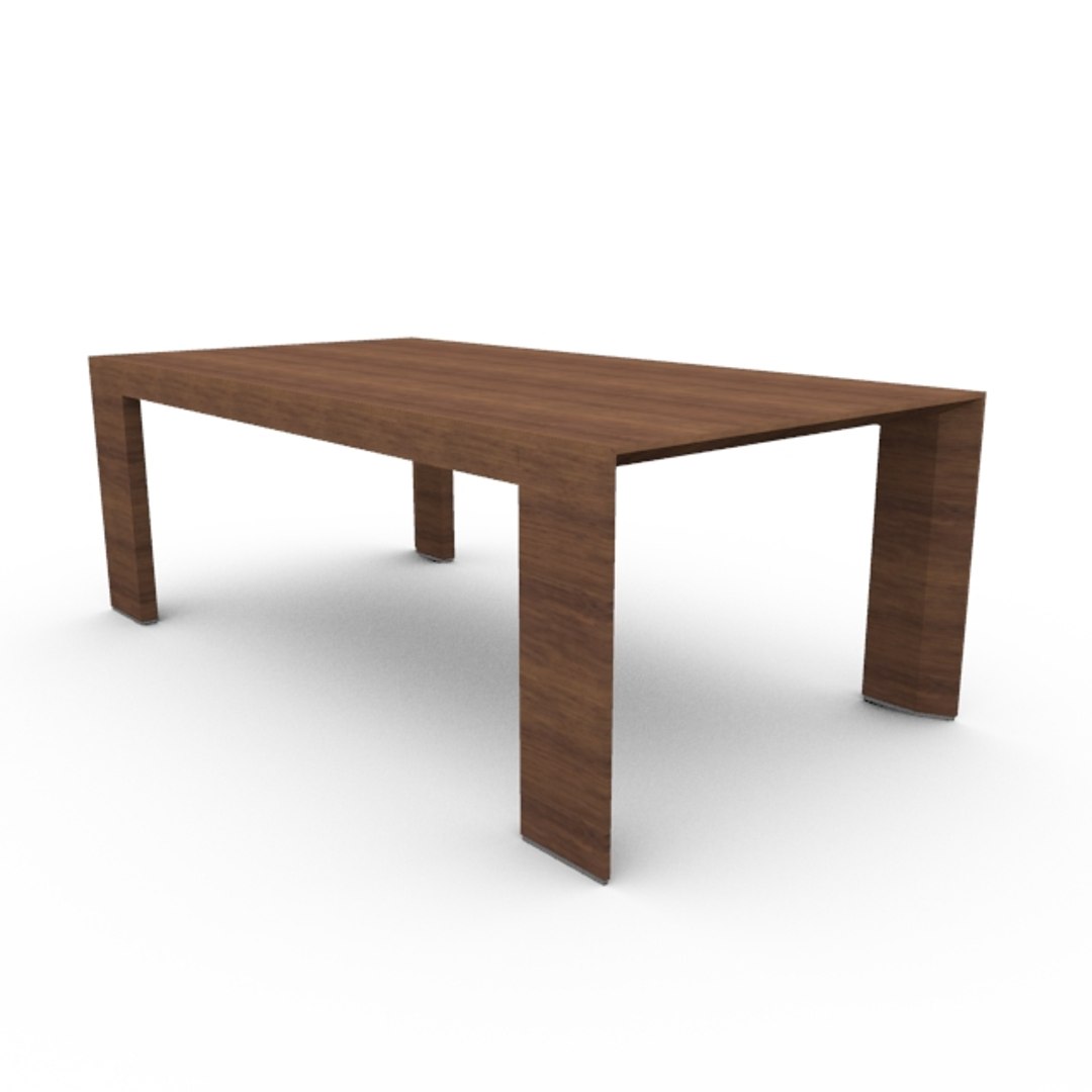 3d Interior Design Wooden Table