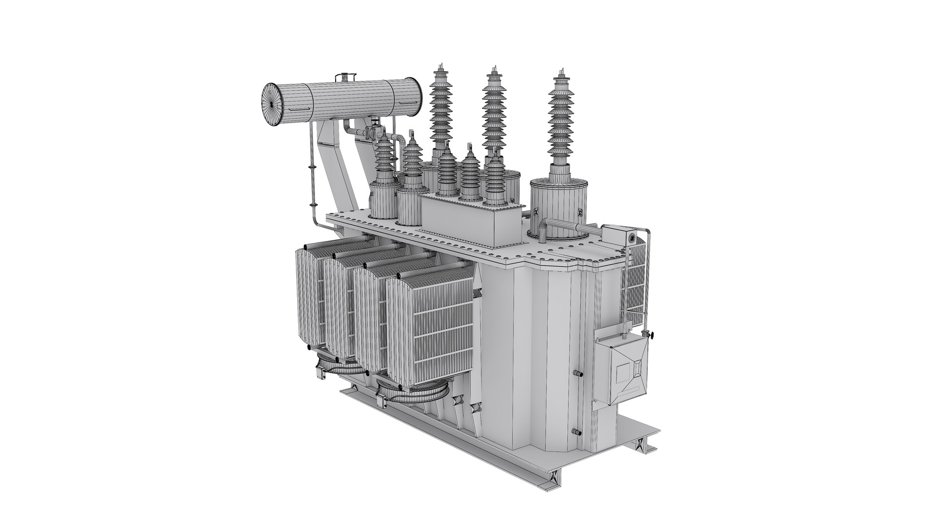 3D High Voltage Power Distribution Transformer - TurboSquid 2272805